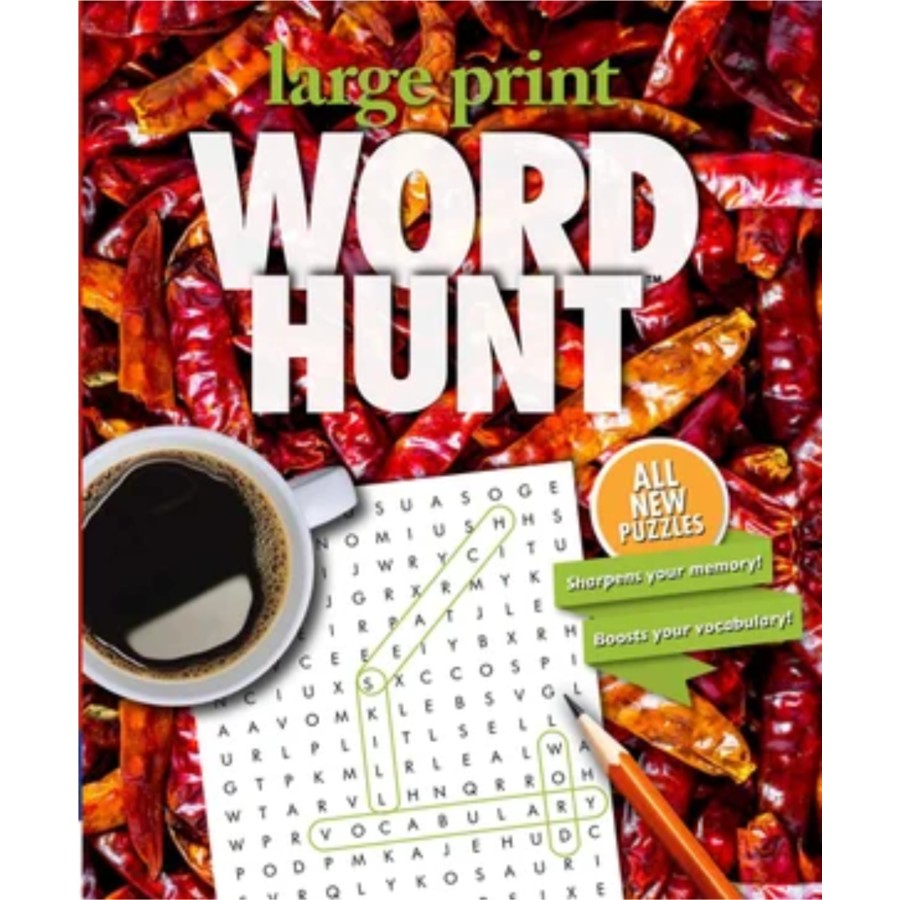 Large Print Word Hunt Book Vol. 121 – Mindconnect Australia