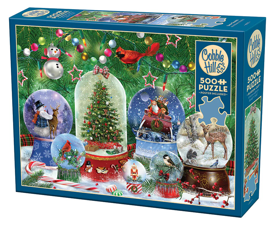 Cobble Hill Jigsaw Puzzle 500 Piece - Snow Globes – Mindconnect Australia