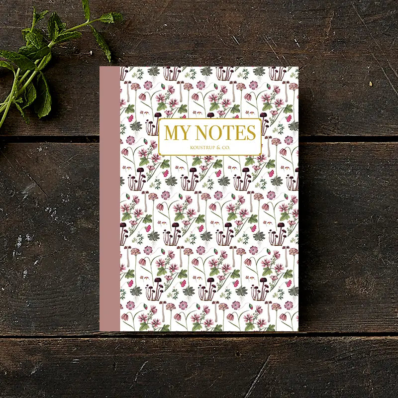 Rose Floral Pattern - Note Booklet - Made in Denmark – Mindconnect ...