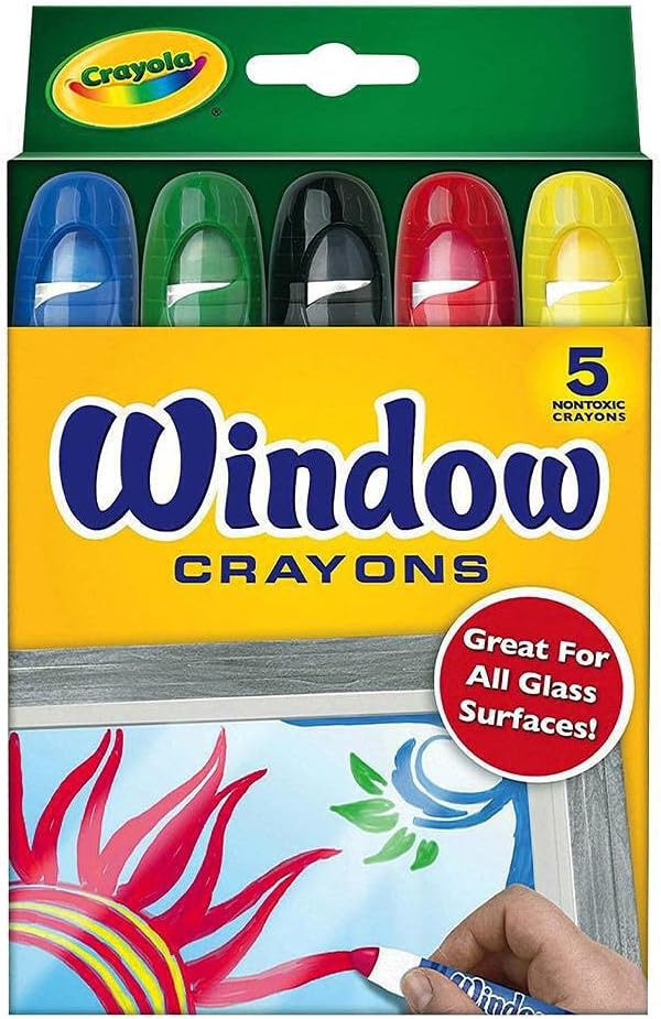 Crayola 5 Washable Window Crayons – Mindconnect Australia
