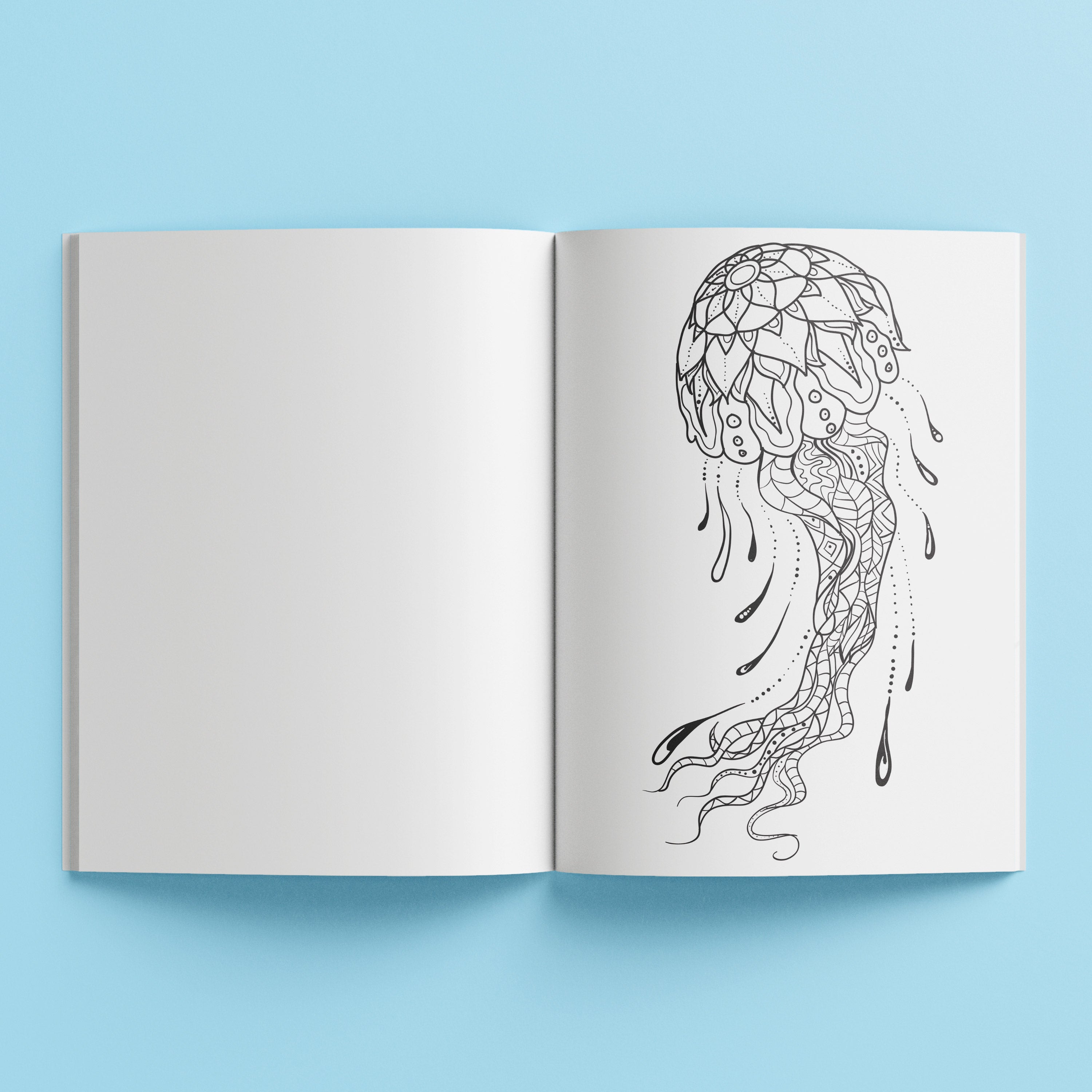 Mindwaves Calming Colouring Book- Oceanic – Mindconnect Australia