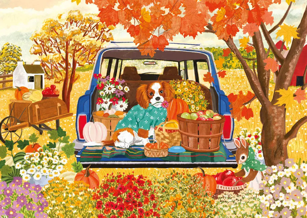 Magnolia – Dog in the Car 1000 Piece Puzzle – Shanya Bharti ...