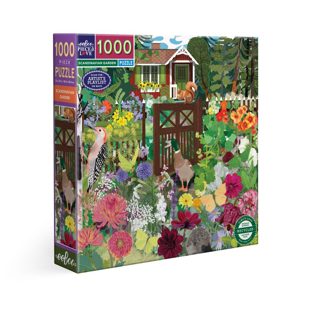 eeBoo 1000 Piece - Scandinavian Garden – Mindconnect Australia