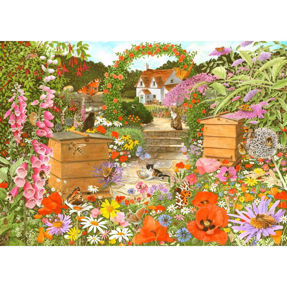 House of Puzzles – Bee Happy Puzzle 1000pc – Mindconnect Australia