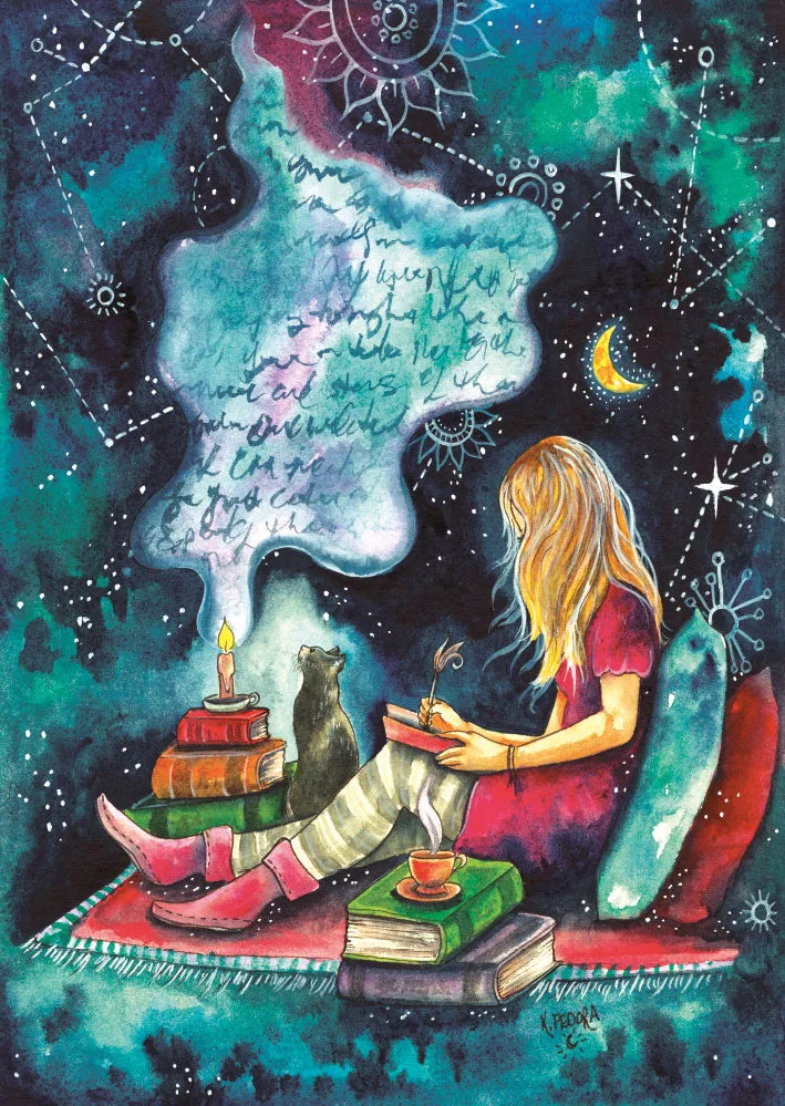 Magnolia 1107 The Poet Kat Fedora 1000pc Jigsaw Puzzle – Mindconnect ...