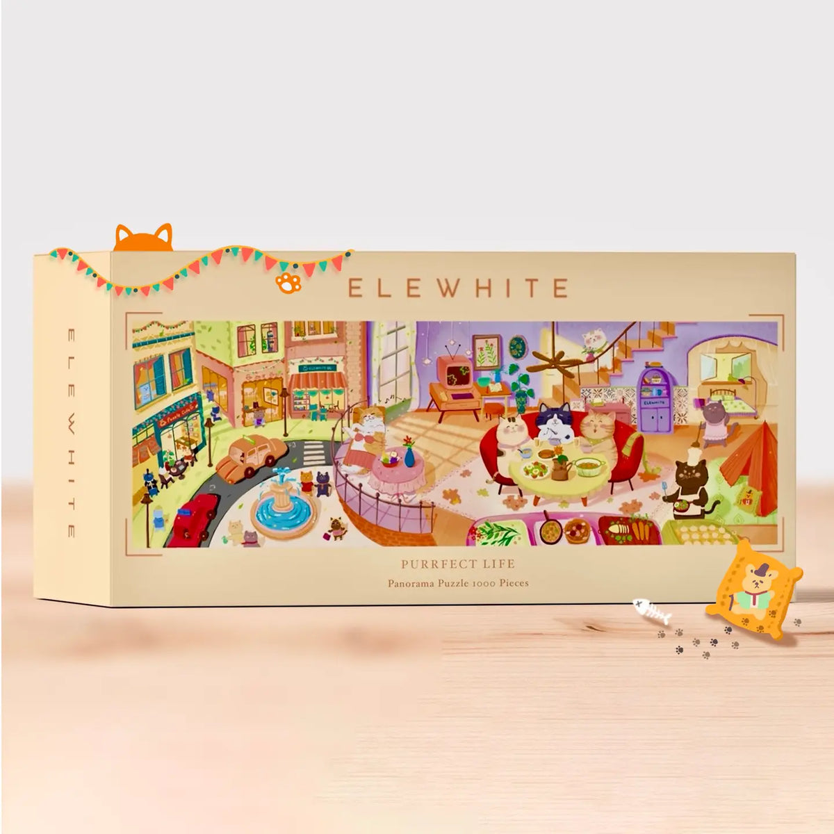 ELEWHITE Purrfect Life Art Puzzle 1000 Pieces – Mindconnect Australia