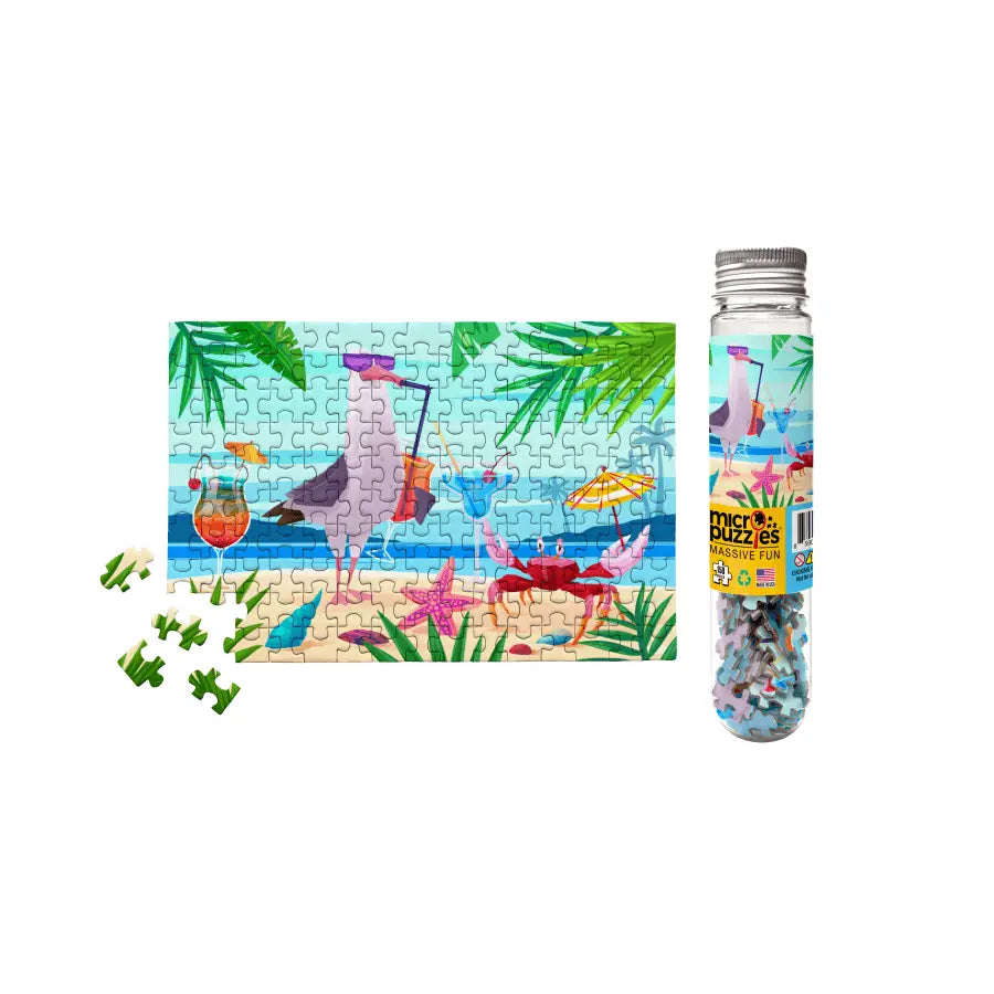 Micro Puzzles Mini 150 piece Mine Mine Mai Tai - Cocktail Bird Tropica ...