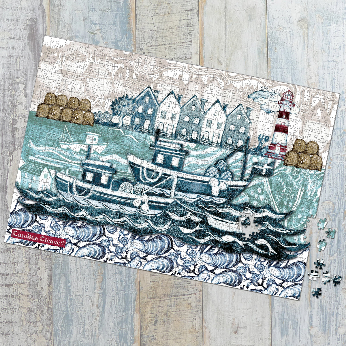 Emma Ball 1000 Piece Jigsaw - Fishing Village – Mindconnect Australia