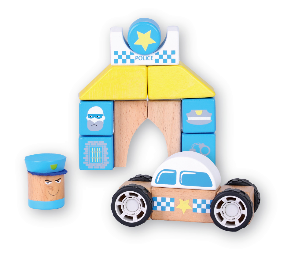 Discoveroo Snap Blocks: Police Car and Station – Mindconnect Australia