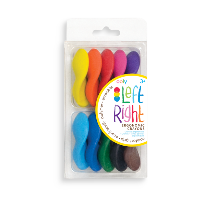 Ooly Crayons - Left/ Right Erasable Crayons – Mindconnect Australia