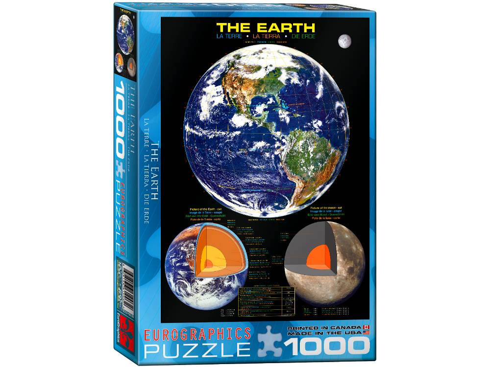 Eurographics 1000 Piece Jigsaw - The Earth – Mindconnect Australia